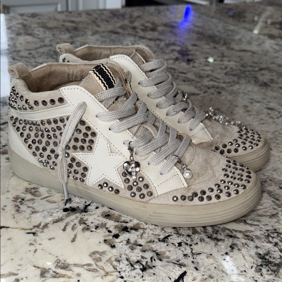 ShuShop | Shoes | Shu Shop Studded Hightop Sneakers | Poshmark